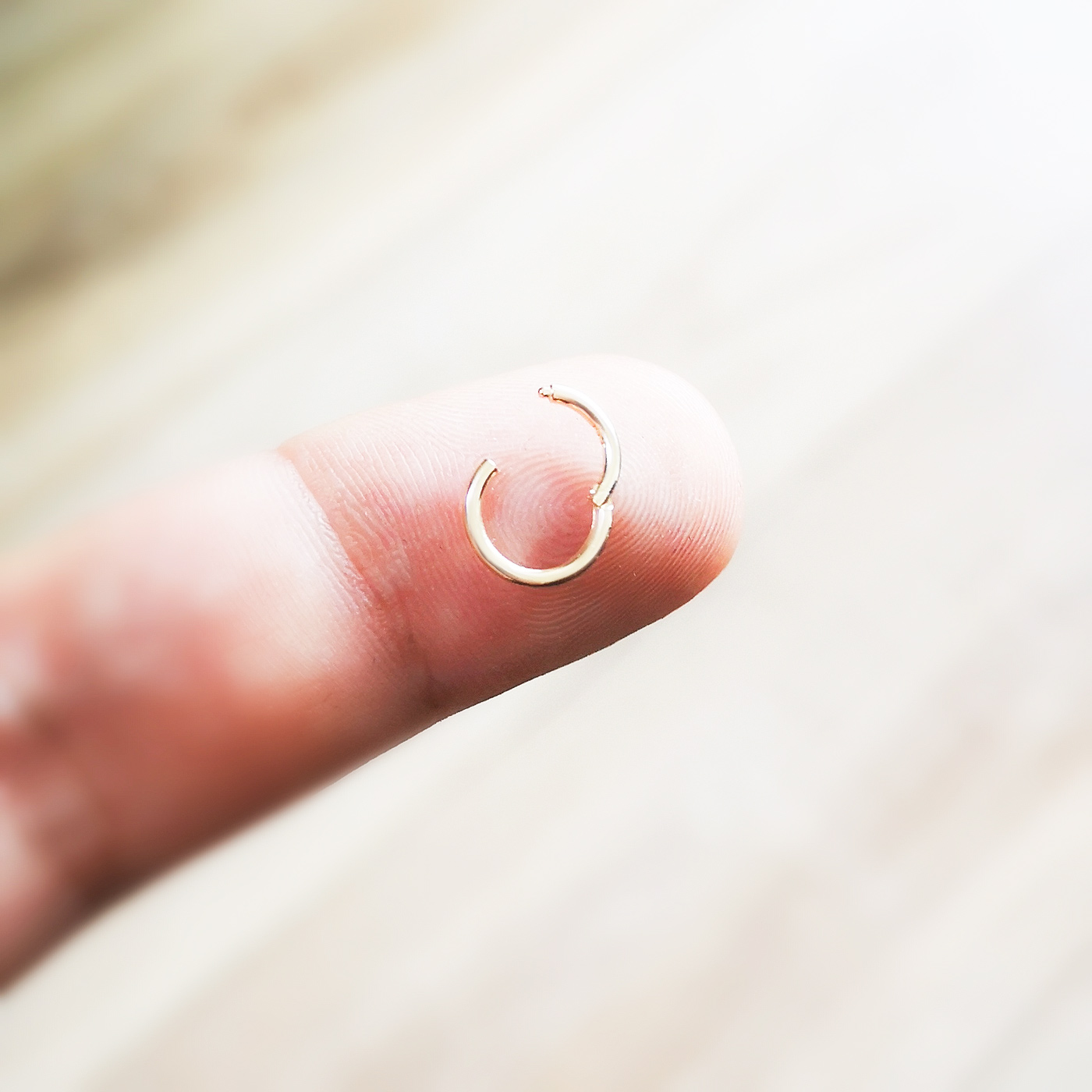 Altın Ufak Boy Halka Tragus Piercing - Altın Sepeti